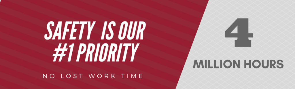 Over 4 Million Hours of No Lost Work Time - Richards Industrials